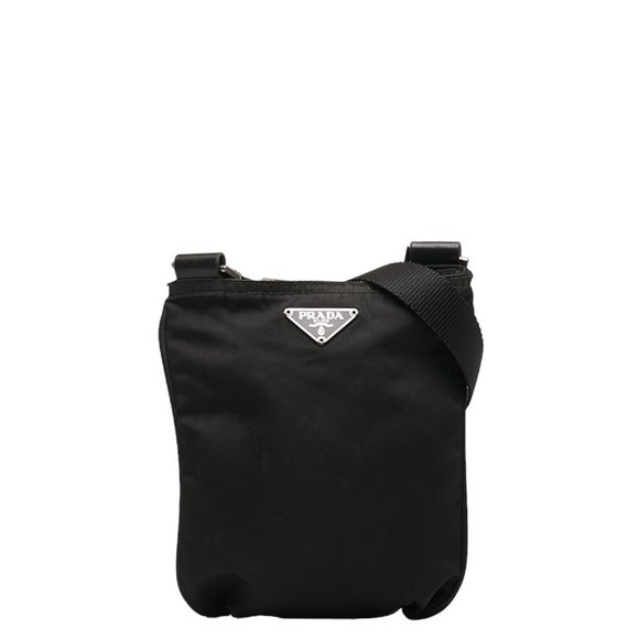 Prada | Bags | Prada Sacoche Shoulder Bag Black Nylon Womens Prada ...
